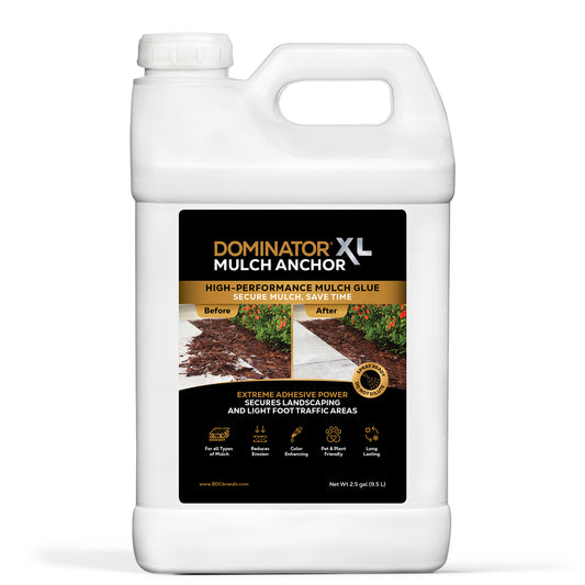DOMINATOR Mulch Anchor XL - Best Mulch Glue for Your Landscape