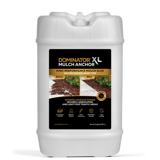DOMINATOR Mulch Anchor XL - Best Mulch Glue for Your Landscape